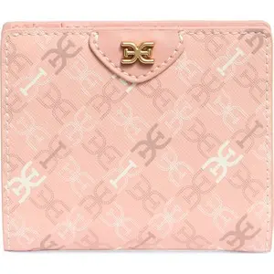 Sam Edelman Harper Monogram Faux Leather Bifold Wallet - Coral
