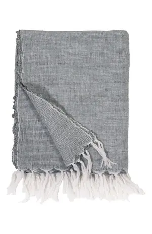 POM POM AT HOME Athena Blanket - Shore Blue