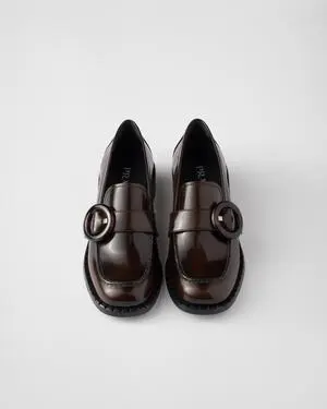 Prada Brushed Leather Loafers