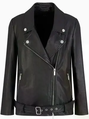 Armani Exchange Leather Biker Jacket
