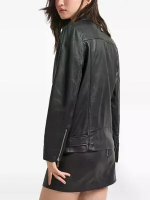 Armani Exchange Leather Biker Jacket
