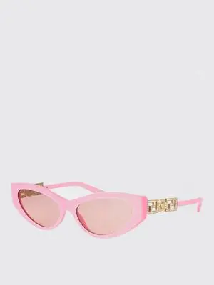 Versace Versace Cat Eye Sunglasses With Embellished Logo Pink