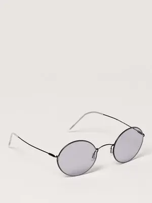 Giorgio Armani Giorgio Armani Oval Frame Sunglasses Black