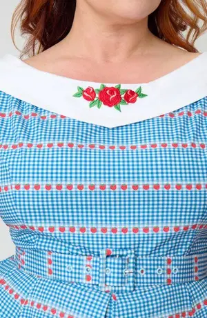 Unique Vintage 1960s Dancing Doll Swing Dress