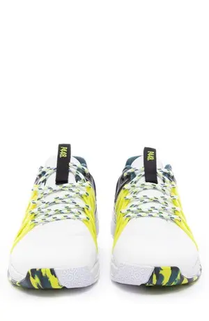 P448 Court Sneaker - Black-white-lime