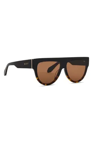 DIFF Georgie 58mm Gradient Flat Top Sunglasses