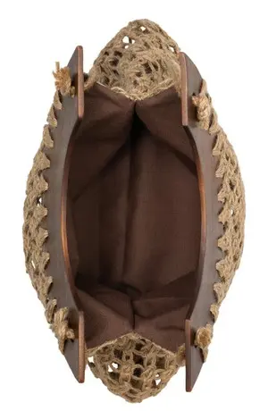 Jeffrey Campbell Island-grl Raffia Shoulder Bag