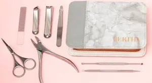 BERTHA WATCHES Melina 8 Piece Surgical Steel Groom Kit - Grey