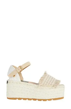 Stella McCartney Gaia Flatform Espadrille Sandals - Dust