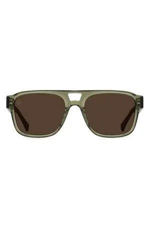 Raen Rifka 54mm Polarized Square Sunglasses - Cambria/vibrant Brown Pola