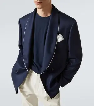 Brunello Cucinelli Silk Tuxedo Jacket