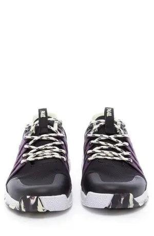 P448 Court Lace Up Sneakers - Black Purple