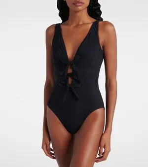 KARLA COLLETTO Lenora Bow Detail One Piece Swimsuit - Black