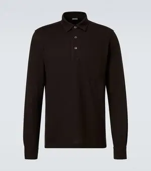 Zegna Cotton Polo Shirt - Brown