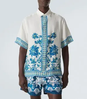 Etro Floral Linen Shirt - White