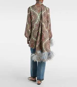 Valentino Garavani Voyage Imaginaire Printed Silk Blouse