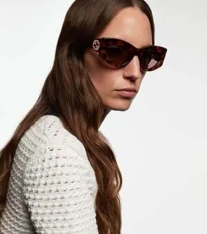 Gucci Interlocking G Cat-eye Sunglasses