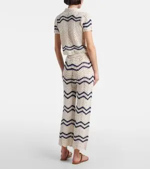 Anna Kosturova Nautical Crochet Shirt