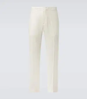 Zegna Linen Straight Leg Pants