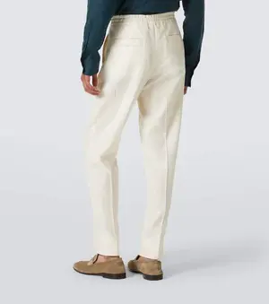 Zegna Linen Straight Leg Pants