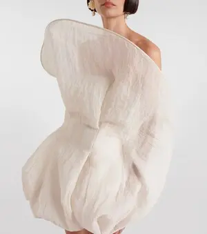 Magda Butrym Cotton And Silk-blend Organza Minidress