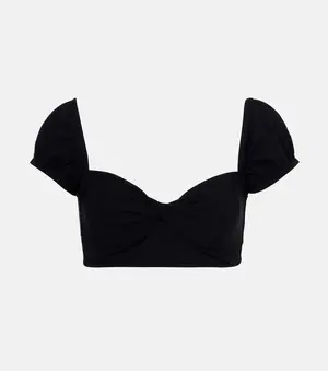 KARLA COLLETTO Ventana Bikini Top - Black