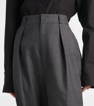 LEMAIRE Pleated Wool Twill Pants