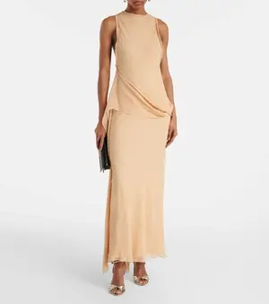 Victoria Beckham Draped Silk Gown