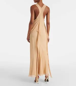Victoria Beckham Draped Silk Gown