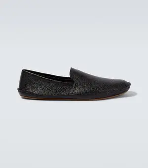 THE ROW Vasko Leather Slip-on Shoes