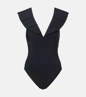KARLA COLLETTO Alora Ruffled Swimsuit - Black