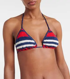Anna Kosturova Gabrielle Crochet Bikini Top
