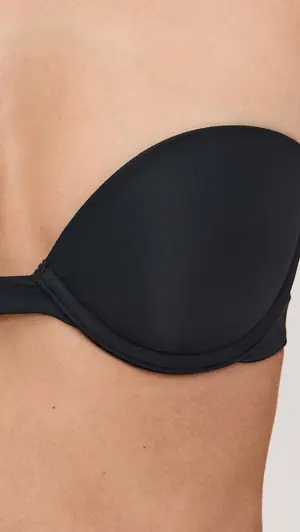 SKARLETT BLUE Breathless Strapless Plunge Push-up Bra - Black