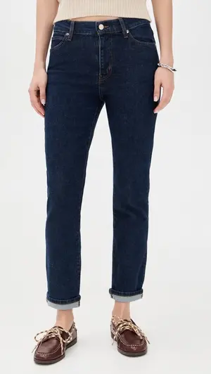 FRAME The Borrowed Straight Leg Jeans
