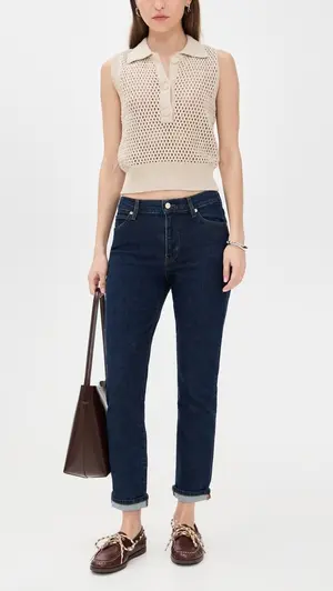 FRAME The Borrowed Straight Leg Jeans