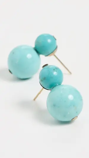JENNIFER BEHR Cara Stud Earrings - Turquoise