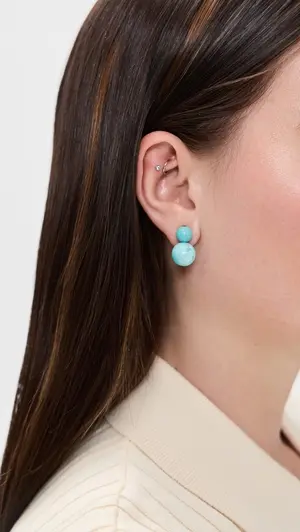JENNIFER BEHR Cara Stud Earrings - Turquoise