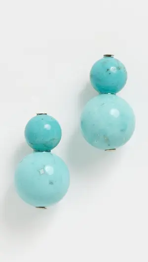 JENNIFER BEHR Cara Stud Earrings - Turquoise