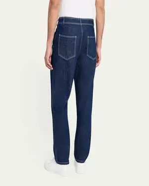 KNT Contrast-stitch Raw Denim Jeans