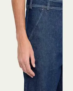 KNT Contrast-stitch Raw Denim Jeans