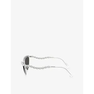 SWAROVSKI Sk7030 Cat-eye Sunglasses - Silver