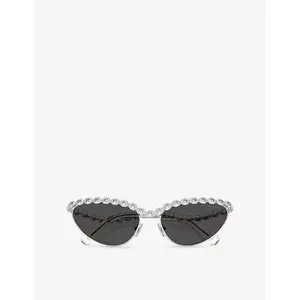 SWAROVSKI Sk7030 Cat-eye Sunglasses - Silver