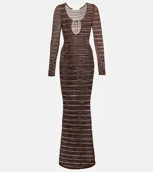 AYA MUSE Open-knit Maxi Dress