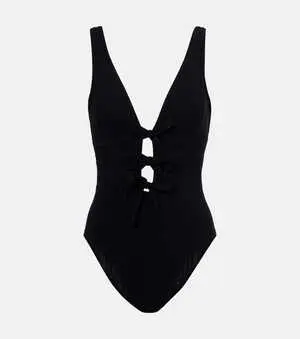 KARLA COLLETTO Lenora Bow-detail Swimsuit - Black