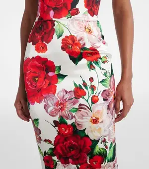 Dolce & Gabbana Floral Printed Midi Dress