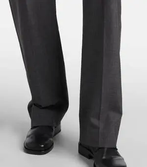 LEMAIRE Pleated Wool Twill Straight Pants
