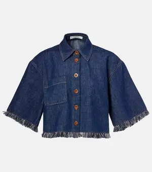 Zimmermann Rhiannon Fringed Denim Shirt