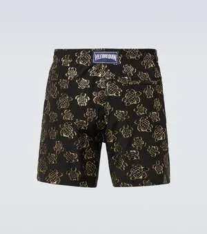 Vilebrequin Jacquard Embroidered Swim Trunks