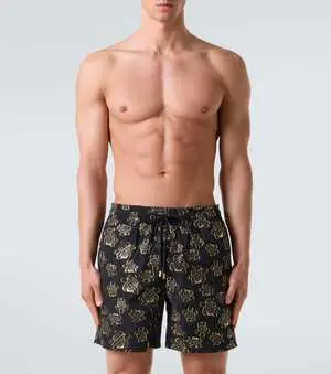 Vilebrequin Jacquard Embroidered Swim Trunks