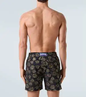 Vilebrequin Jacquard Embroidered Swim Trunks